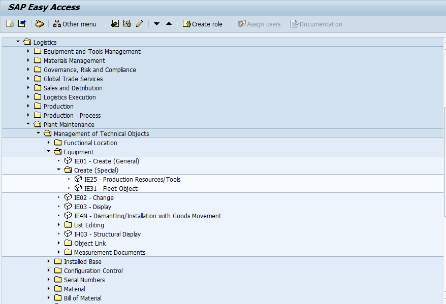 Equipment – SINAU SAP PM MODULE