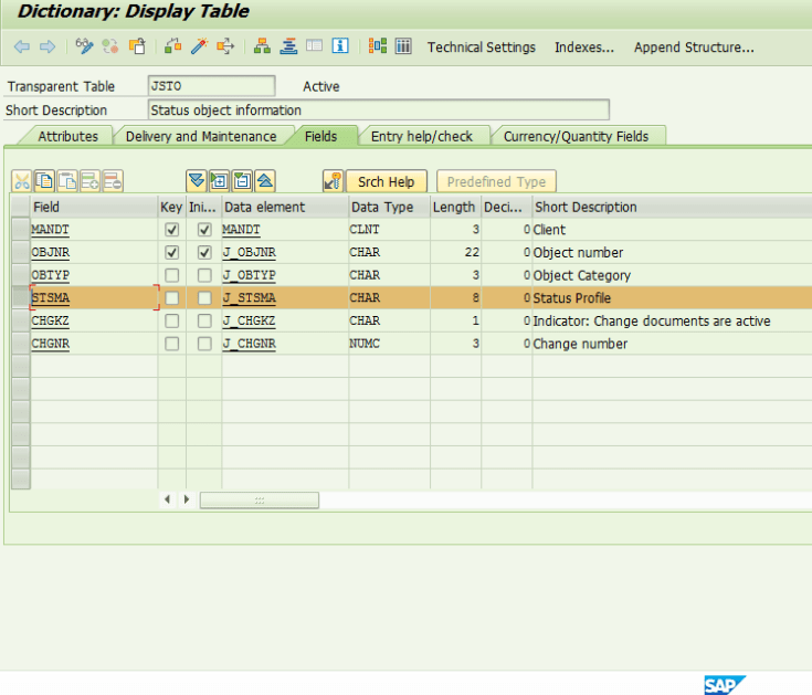 Table Status Profile pada Notification SAP PM – SINAU SAP PM MODULE