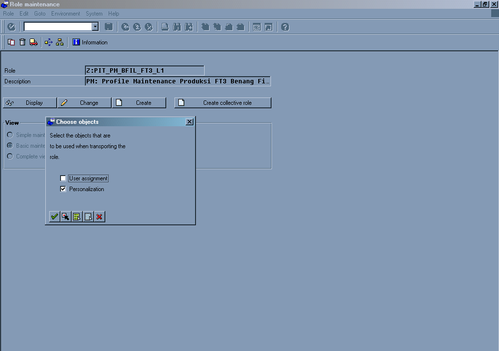 Transport PFCG – SINAU SAP PM MODULE