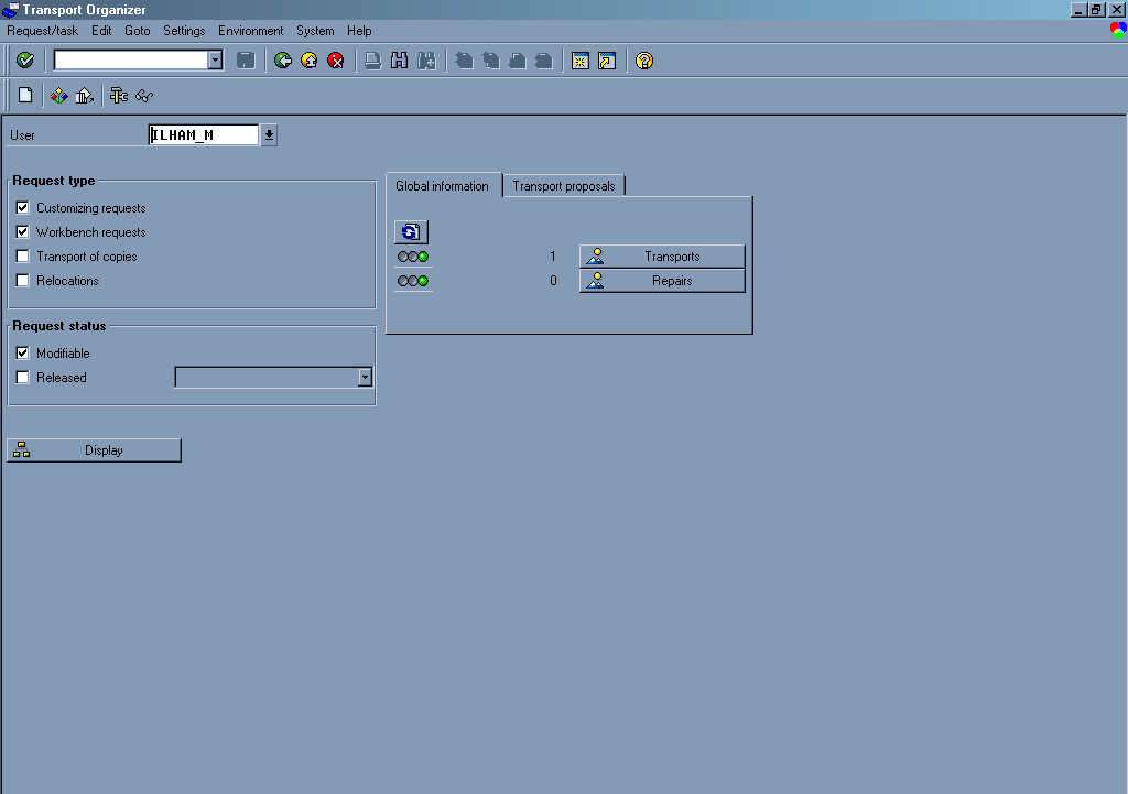 Transport PFCG – SINAU SAP PM MODULE
