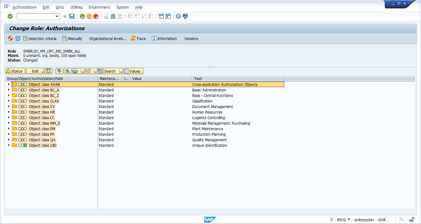 Cara Membuat Authorization Role – SINAU SAP PM MODULE