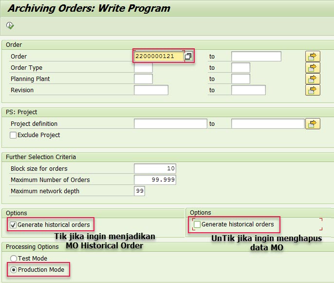 Cara Archiving Maintenance Order – SINAU SAP PM MODULE