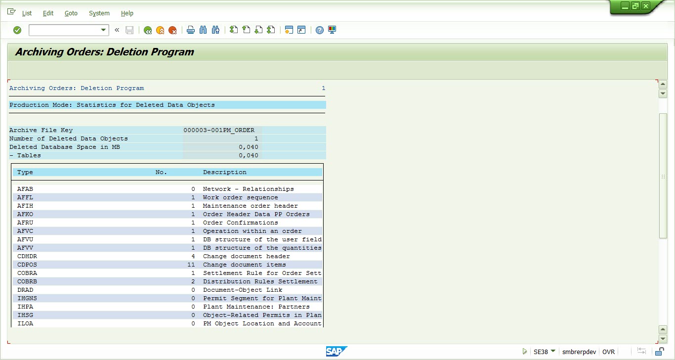 Cara Archiving Maintenance Order – SINAU SAP PM MODULE