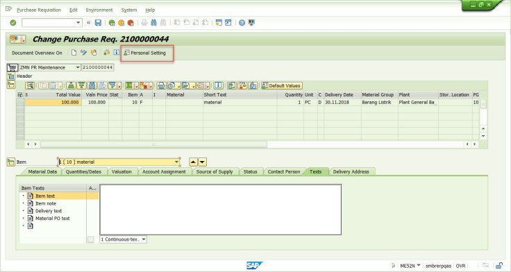 Cara Memunculkan Technical Names pada PR (Mengganti Tampilan Deskripsi ...