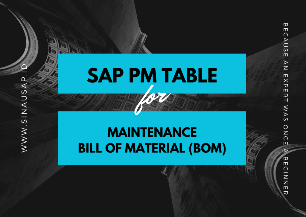 SAP PM TABLE FOR MAINTENANCE BILL OF MATERIAL (BOM) – SINAU SAP PM MODULE