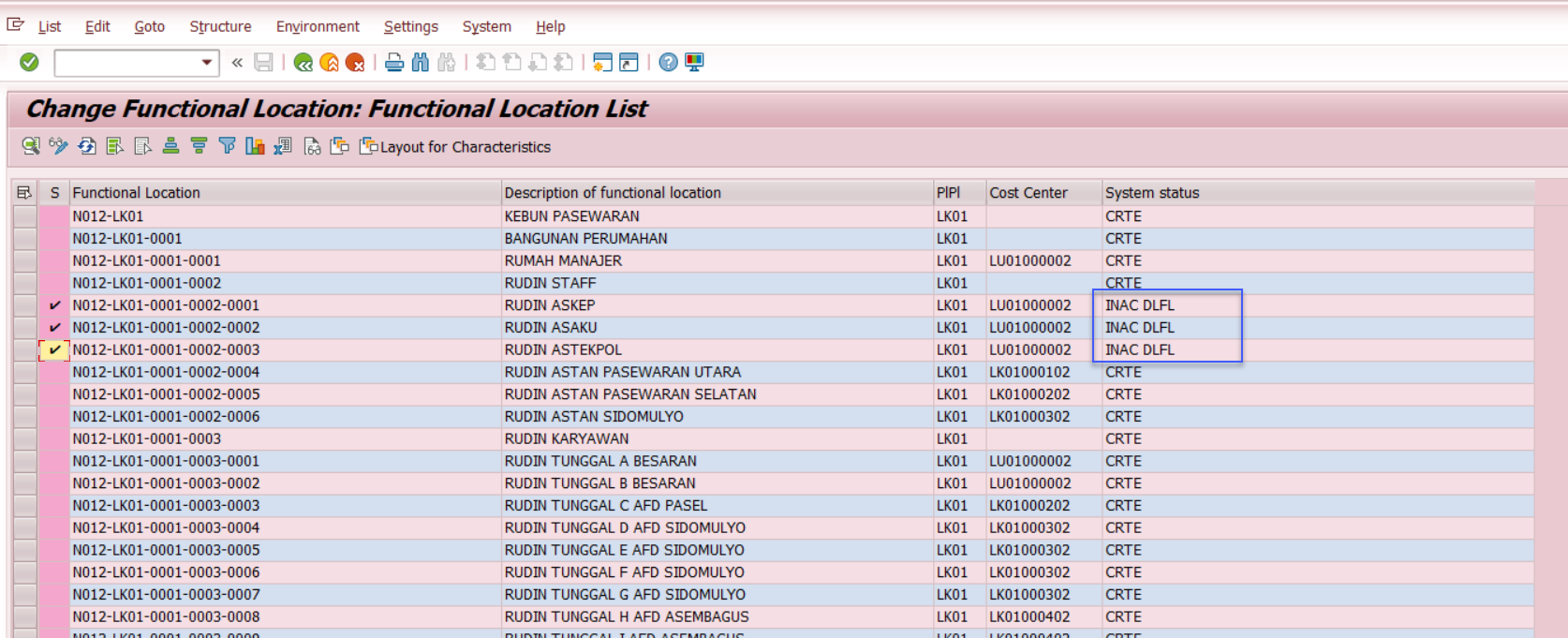 Deactivate dan Deletion Flag Functional Location Secara Massal – SINAU ...
